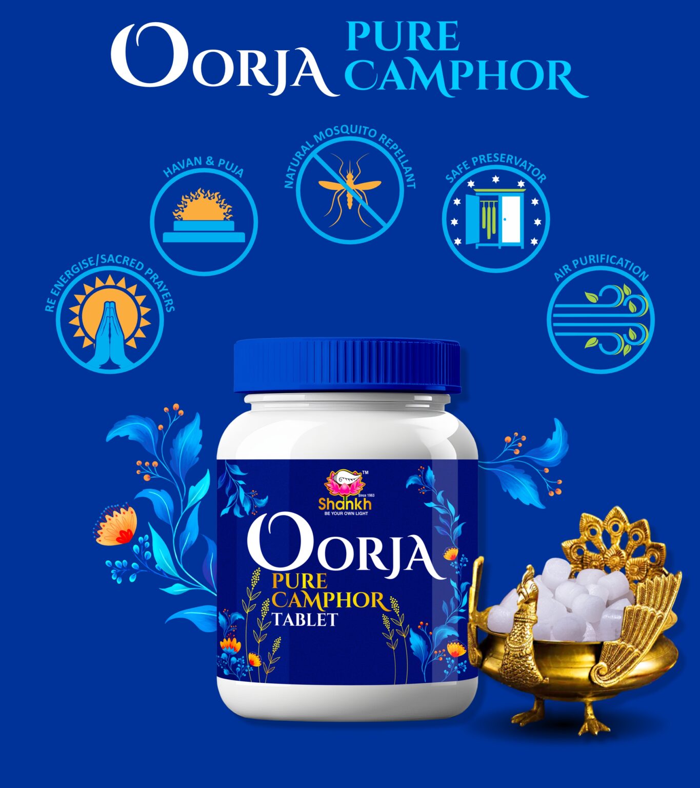Pure Camphor Tablet - Shankh Global